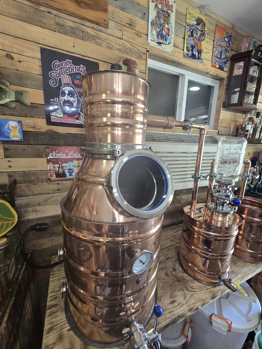 20-Gallon Copper Moonshine Still With Beads and Sight Glass - PhilBilly ...